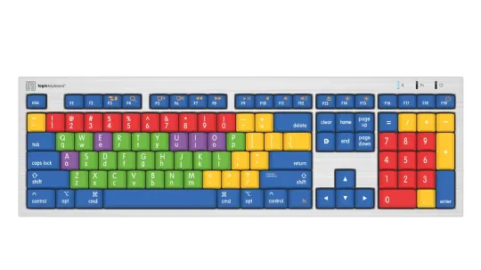 Kids Learning Keyboard for Mac - ALBA Slimline by Logickeyboard
