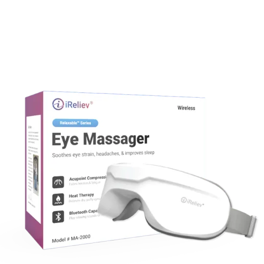 Relaxable Portable Eye Massager for Ocular Discomfort with Heat Therapy ...