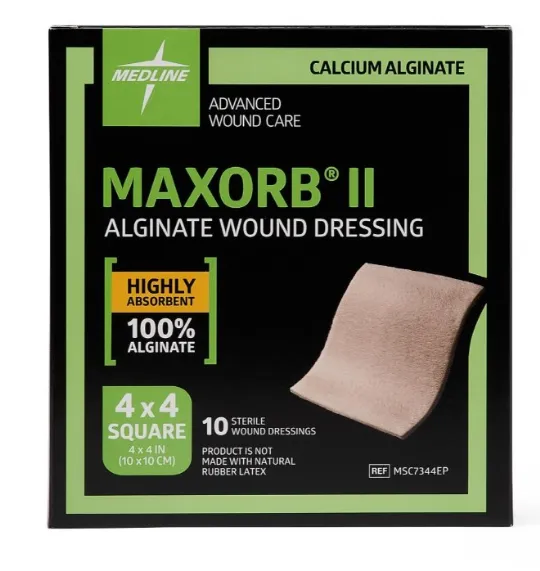 Wound Dressing with Calcium Alginate for Better Absorption from Medline