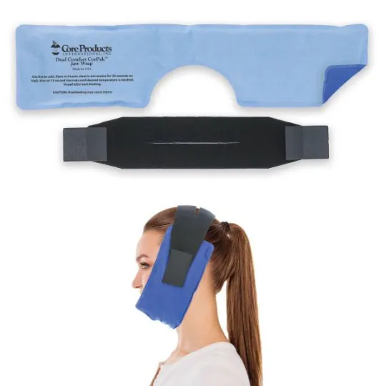 Hot and Cold Therapy Dual Comfort Jaw Wrap for TMJ, Jaw Pain and ...