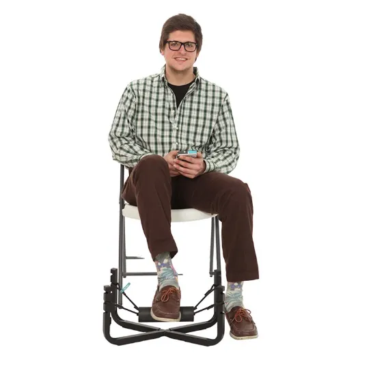 FootFidget Portable Under Desk Footrest and Exerciser