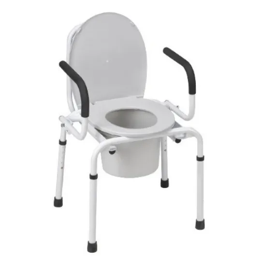 DMI Steel Drop-Arm Bedside Commode by HealthSmart