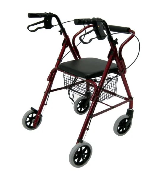 Lightweight Height Adjustable Narrow Rollator with Basket by Karman ...