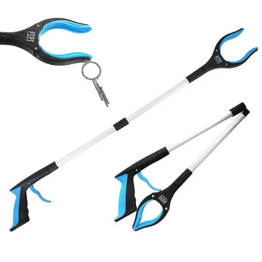 Reacher Grabber Tool - Folding with Magnetic Tip and 360 Rotating Clamp ...