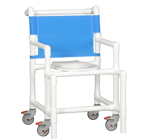 Bariatric PVC Shower Commode Chair - FREE Shipping
