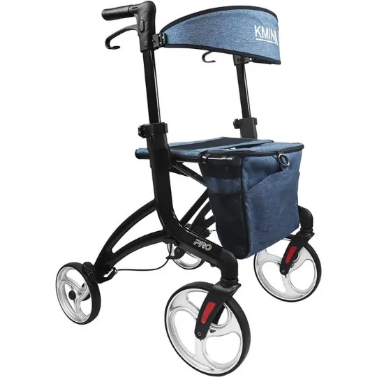 Tall Rollator Walker with Seat and 300 Lbs Capacity by KMINA