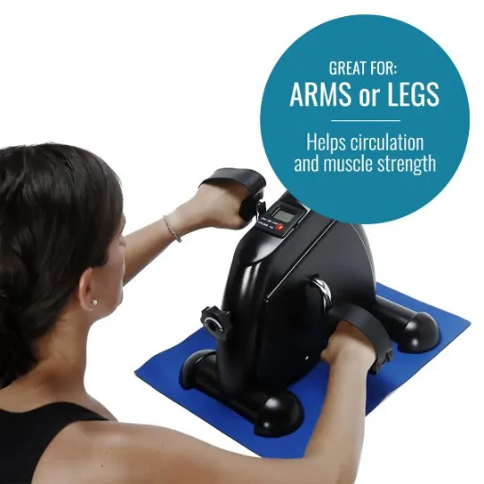 DMI Mini Exercise Bike Fitness Mini Cycle with Mat