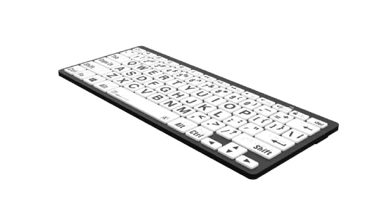 Logickeyboard Braille Keyboard with Large Print for PC and Mac