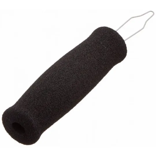 Button Hook with Rubber, Foam, or Wooden Handle