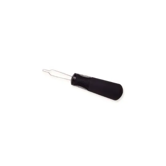 Button Hook with Rubber, Foam, or Wooden Handle
