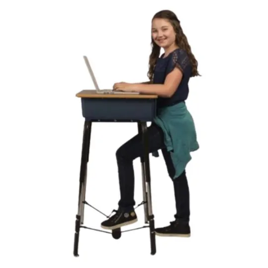 FootFidget Standing Desk Conversion Kit 2.0 for School Desks with ...