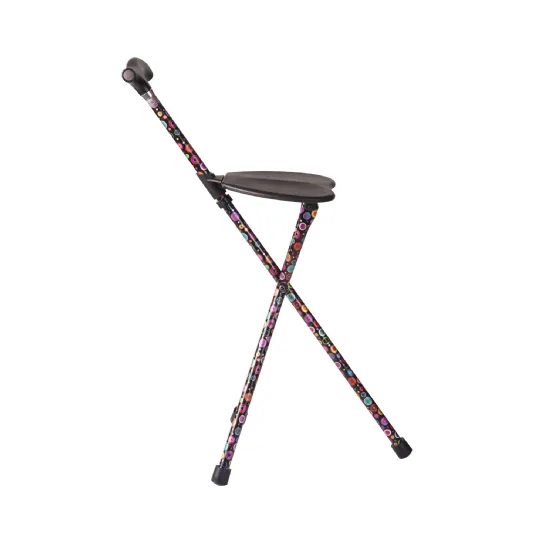 Switch Sticks Folding Walking Cane with Seat for Stability and Comfort