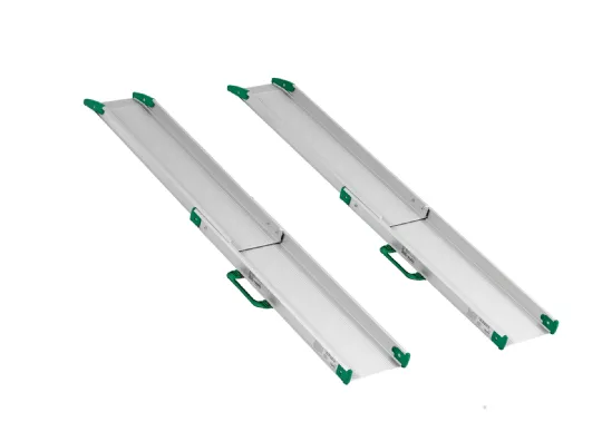 Stepless Telescoping Portable Wheelchair Ramps