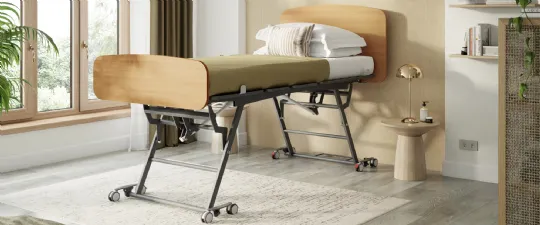 Accora Contessa Floor Bed for Fall Prevention - Adjustable Low Bed with ...