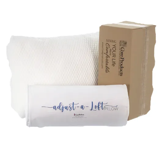 Adjust-A-Loft Adjustable Comfort Pillow With Cooling Memory Foam Insert