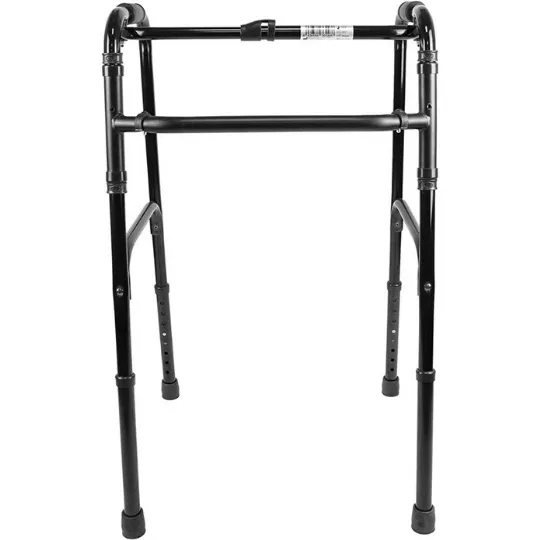 Folding Walker - Walking Frame in Lightweight Black Aluminum by PEPE