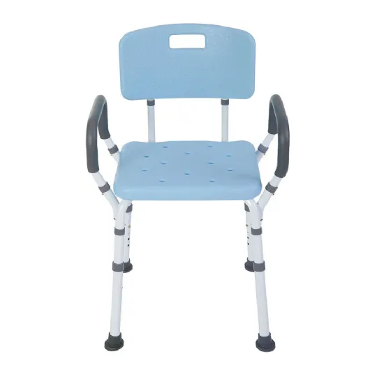 Premium Shower Bench/Chair Featuring Removable Padded Arms