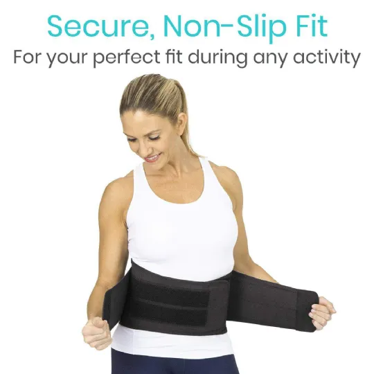 Ergonomic Back Brace with Removable Lumbar Pad from Vive Health
