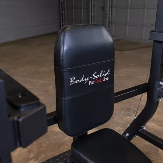 Body-Solid Overhead Press Gym Bench for Shoulders, Built-in Spotter ...