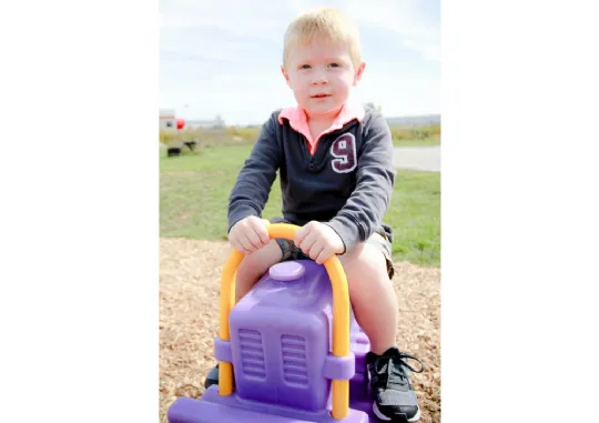 Pediatric Benny Bulldozer Fun Bounce - Single Spring Rider for Playgrounds