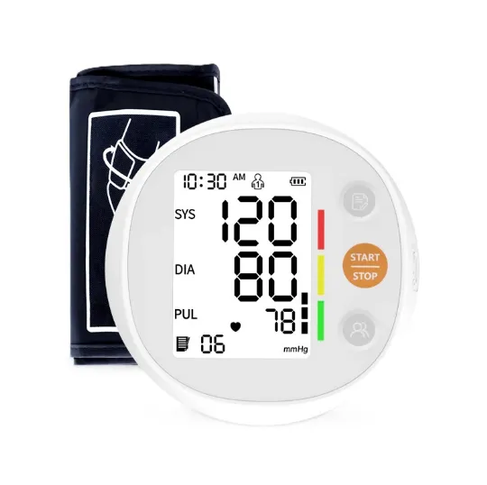 Blood Pressure Monitor Device with Large Display and Oscillometric ...