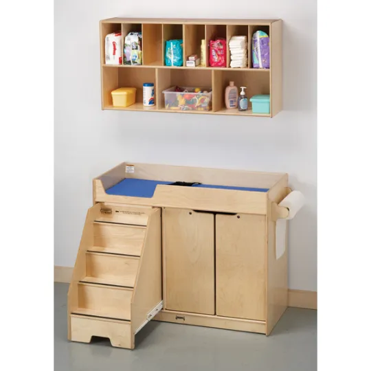 Jonti Craft Changing Table Dresser with Stairs, Storage Cabinet with ...