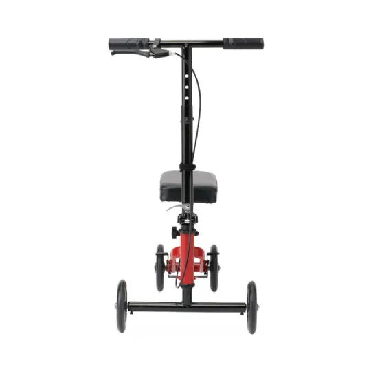Medline Knee Walker with 8 Inch Wheels and Single Hand Disc Brake System
