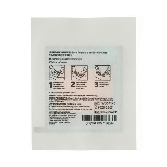Gentle Foam Wound Dressing with Silicone Adhesive Border and Super ...