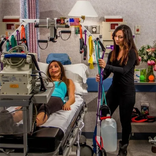 Deluxe Portable Gym for Chair Exercises and Bed Exercises by Workout ...