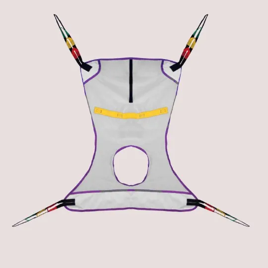 Disposable Full Body Patient Lift Sling with Commode Opening - Single ...