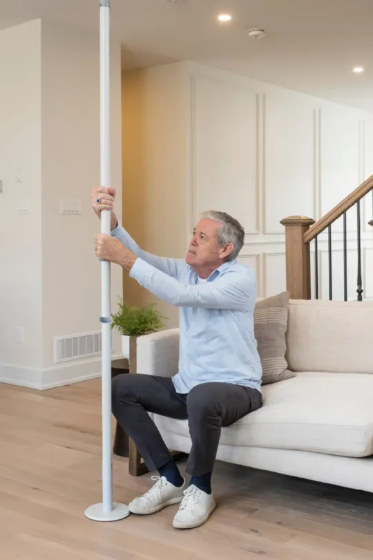 Transfer Pole, Safety & Support Pole - Floor to Ceiling Tension Mounted ...