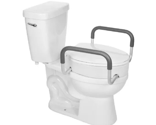 Toilet Seat Riser with Arms For Standard and Elongated Toilets by Vive ...