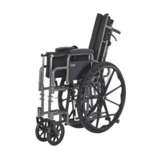 Reclining Wheelchair with 300 lbs. Capacity, Removable Arms and ...