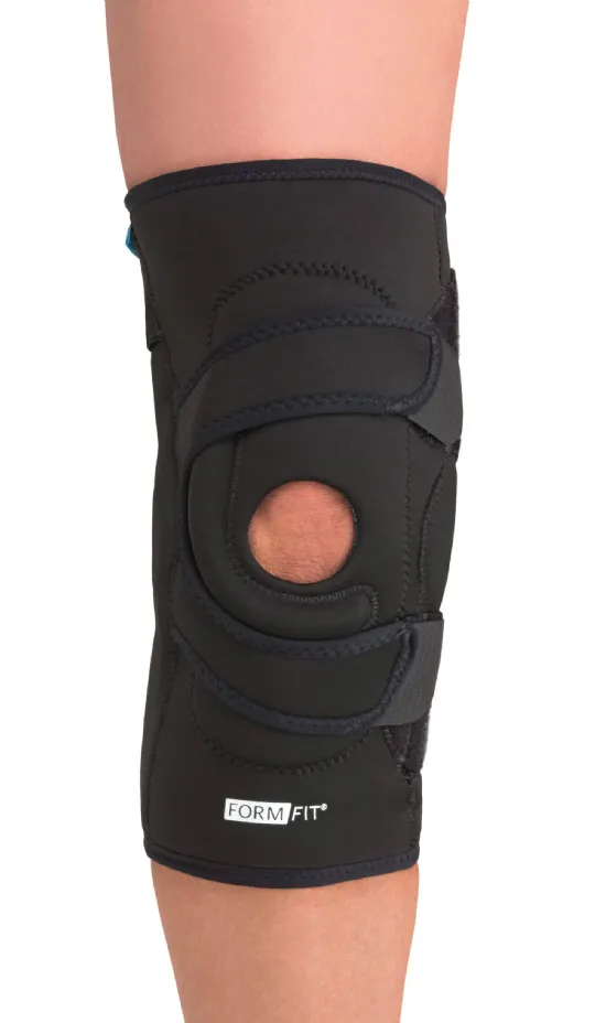 Hinged Knee Brace with Removable Hinges and J-Shape Support from Ossur
