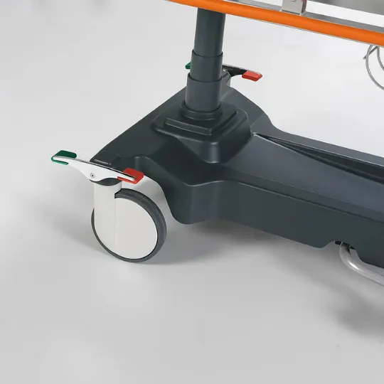 Gurney Bed Hospital Stretcher with Manual Hydraulic Lift | NitroCare ...