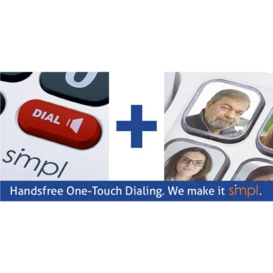 SiMPL Low Vision Amplified Photo Phone - FREE Shipping