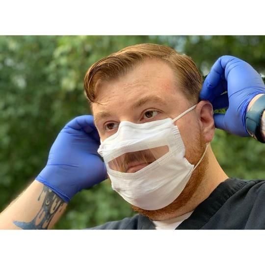 Surgical Mask with Clear Window and Level 1 Protection - 40 Units Pack
