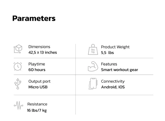 HYBAR Smart Weighted Bar KIT With Performance Tracker by Hygear