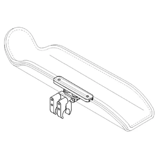 Wheelchair Mounted Contoured Arm Support