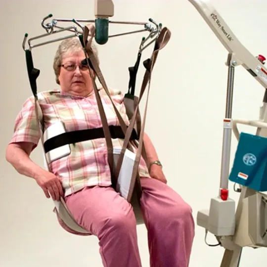 Hygiene Mesh Toileting Sling with Safety Belt and 1000 lbs. Weight Capacity by EZ Way