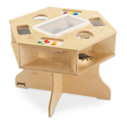 Science Classroom Activity Table for Kids | Six-Sided Design with Safe ...