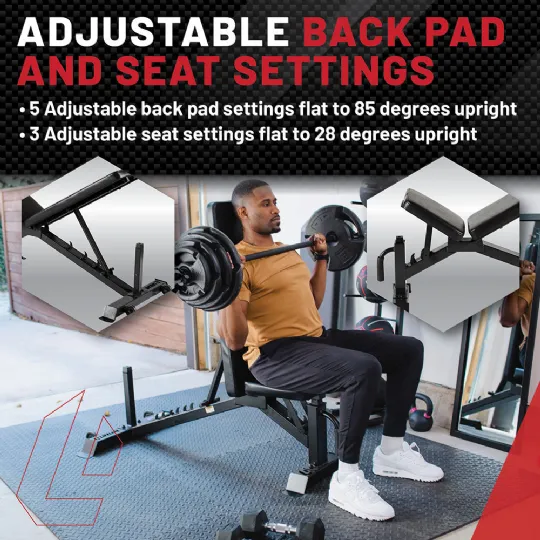 Workout Bench - Adjustable Weight Bench for Home Gym Strength Training ...