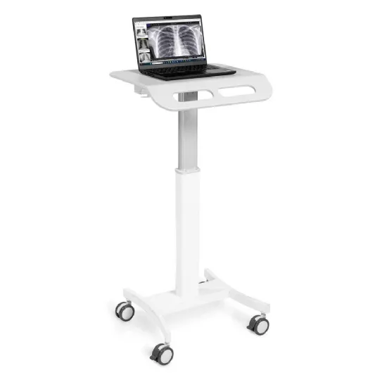 Medical Computer Cart - Height Adjustable Luxor Vitalize Laptop Cart