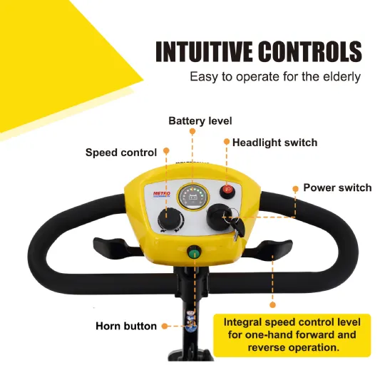 M1 Mobility Scooter with Anti-Tip Wheels and 5 MPH Top Speed by Metro ...