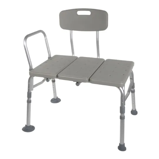 McKesson Bath Transfer Bench for Tub and Shower Safety - Adjustable ...