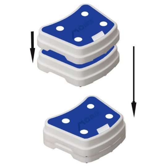 Stackable Bath Step with Slip-Resistant Surface