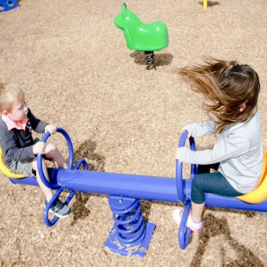 Playground Seesaw with Back Supports - RockWell Teeter Duo