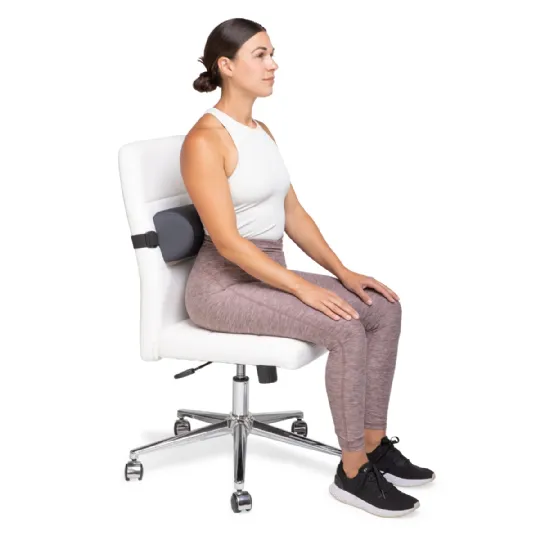Lumbar Pillow - D-Shape Back Support for Office Chair - McKenzie Lumbar ...