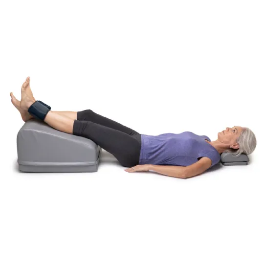 Leg Elevation Pillow - Foam Wedge with Vinyl Cover and Carry Strap ...