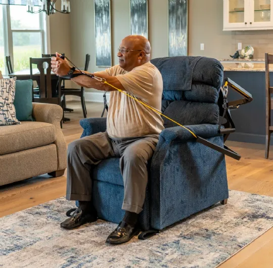Elite Plus Full-Body Resistance Band Chair Workout System by SitFitGo